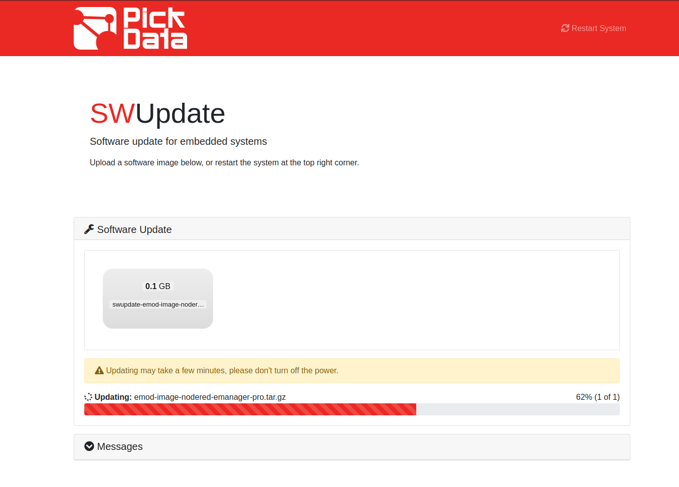 Software Update - eMOD Platform